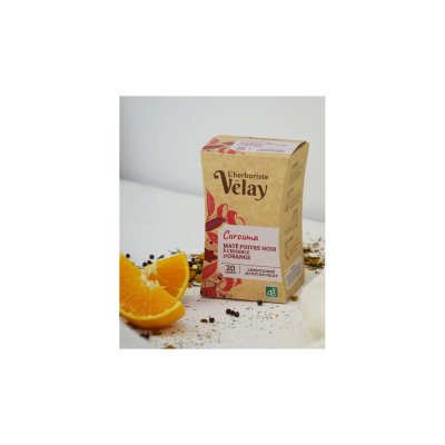 infusions Curcuma BIO Kraft Herboristerie Velay - 20 sachets